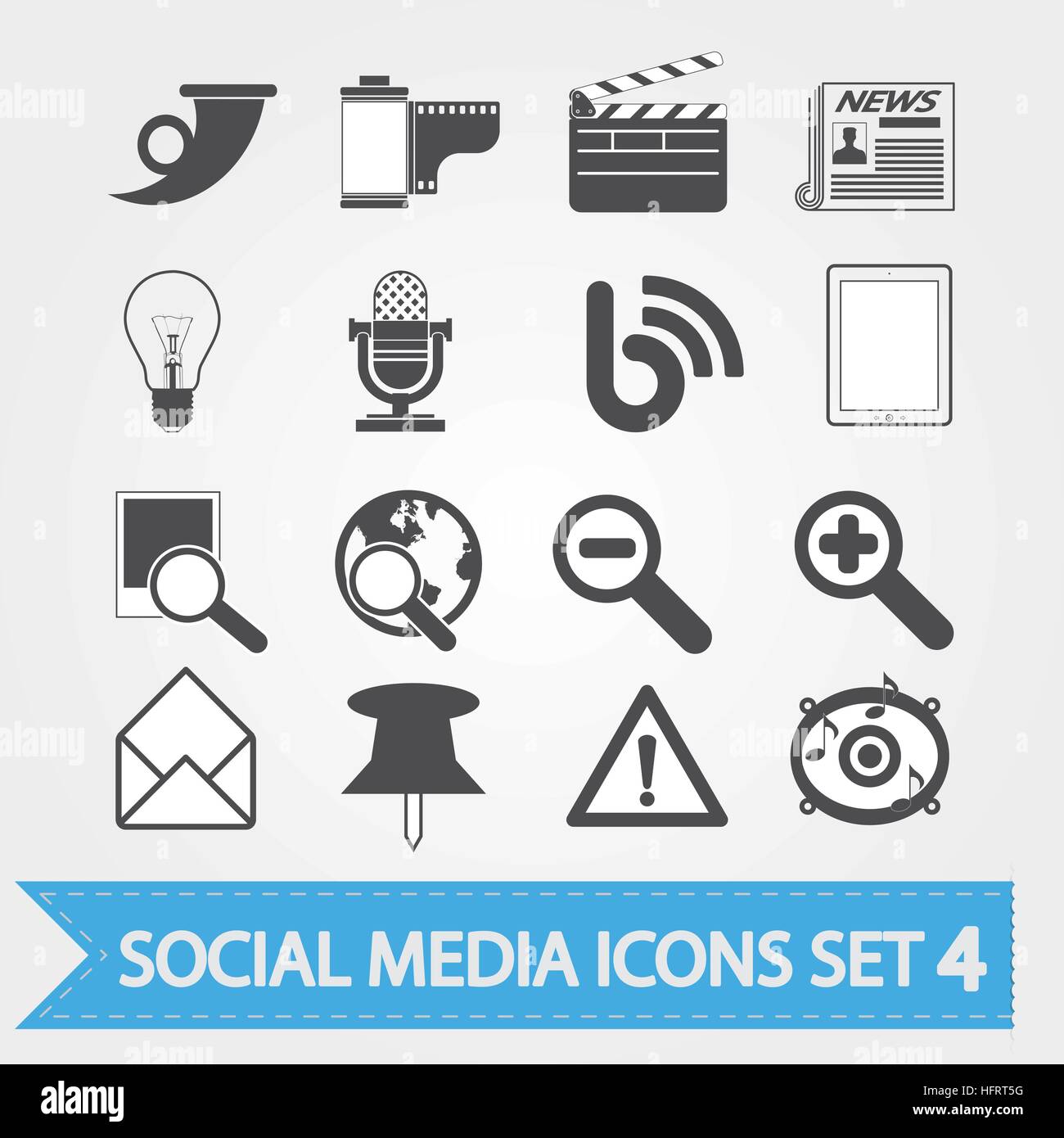 Social media related vector icons for your design or application Stock ...