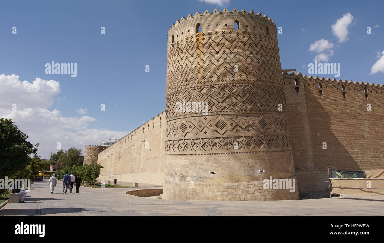 SHIRAZ, IRAN - OCTOBER 7, 2016: Fortress Karim Khan, one of the sights ...