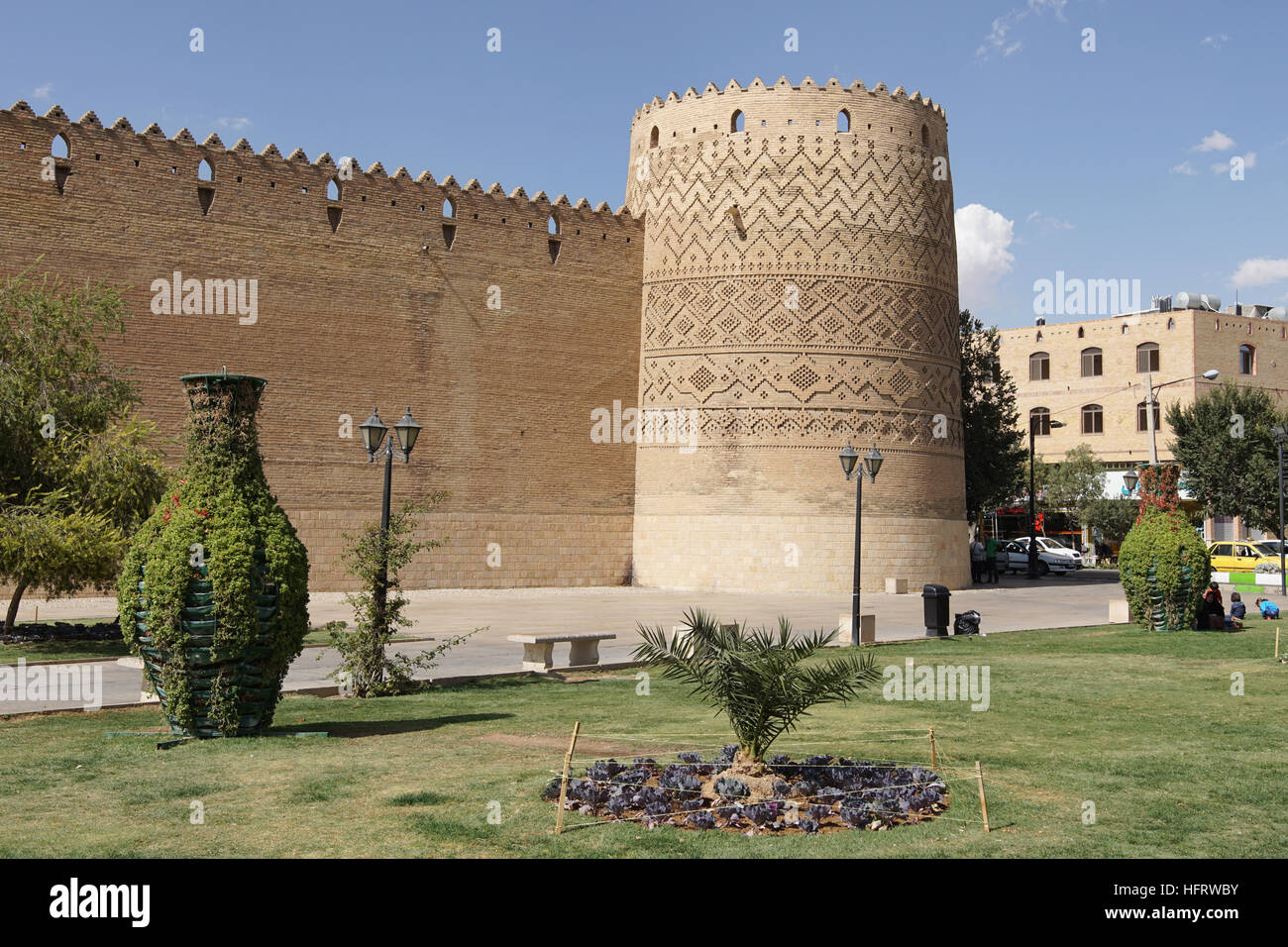 SHIRAZ, IRAN - OCTOBER 7, 2016: Fortress Karim Khan, one of the sights ...