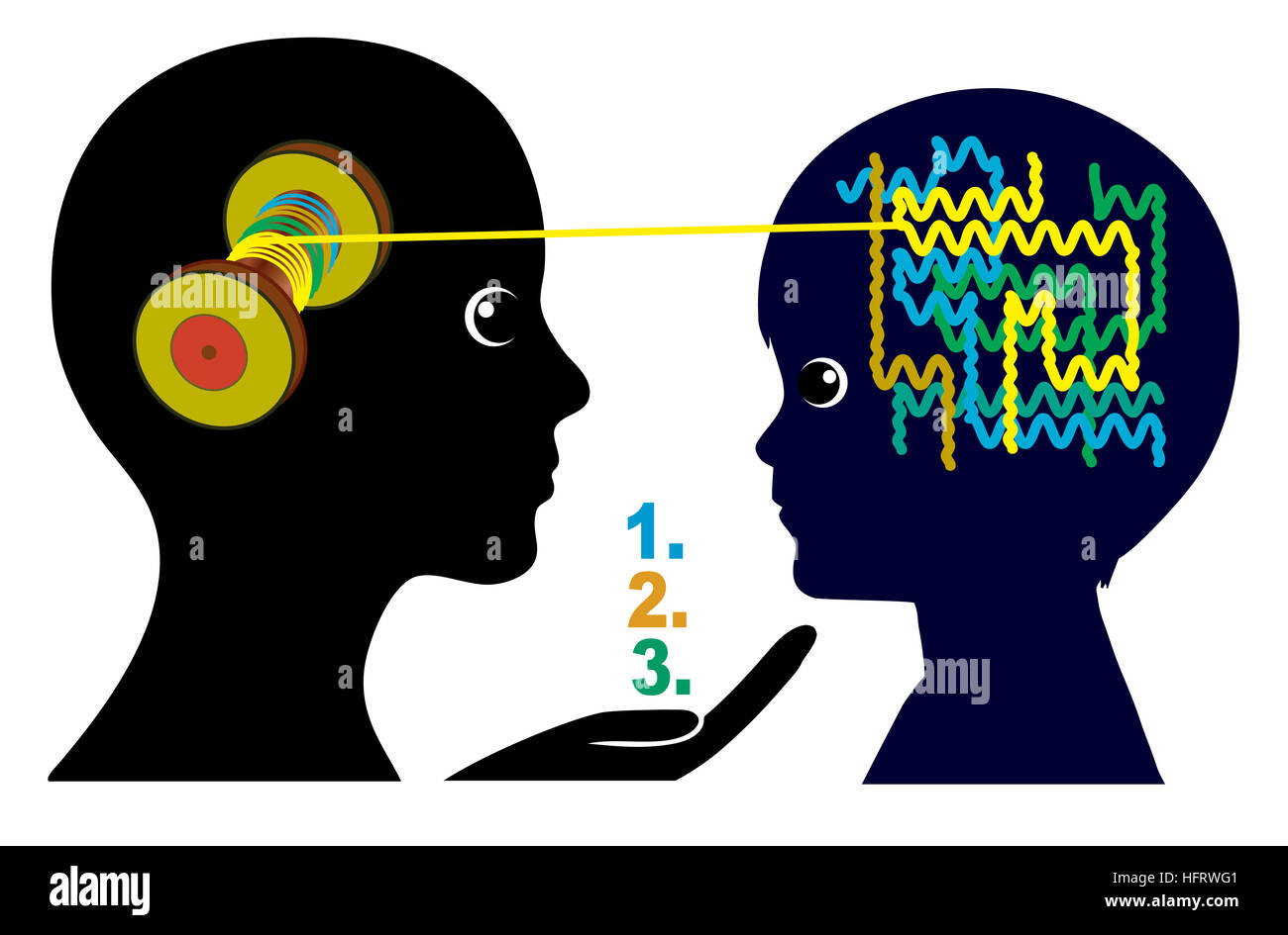 Problem solving child Cut Out Stock Images & Pictures - Alamy