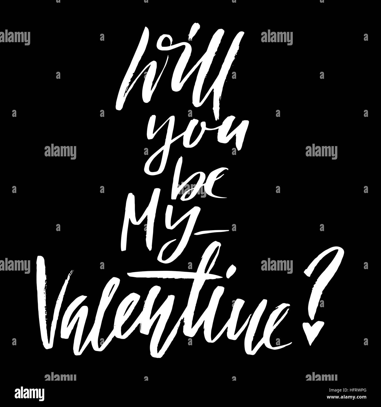 Vector Happy Valentine's Day Vintage Card. Will you Be My Valentine ...