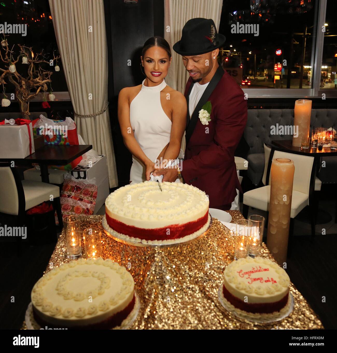 Pia Toscano and Jimmy Smith's Bridal Celebration at The District Restaurant in West Hollywood ...