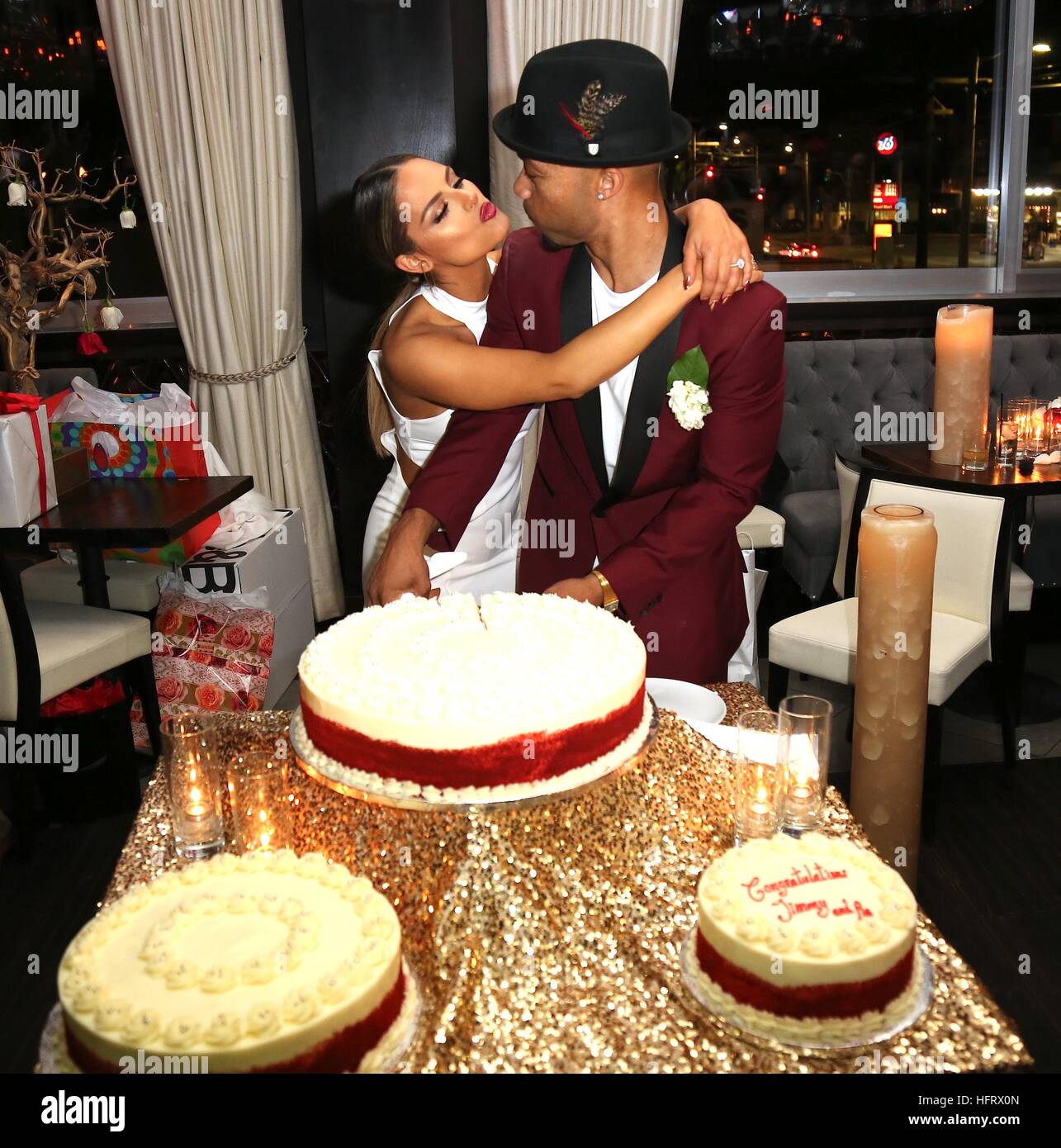 Pia Toscano and Jimmy Smith's Bridal Celebration at The District Restaurant in West Hollywood ...