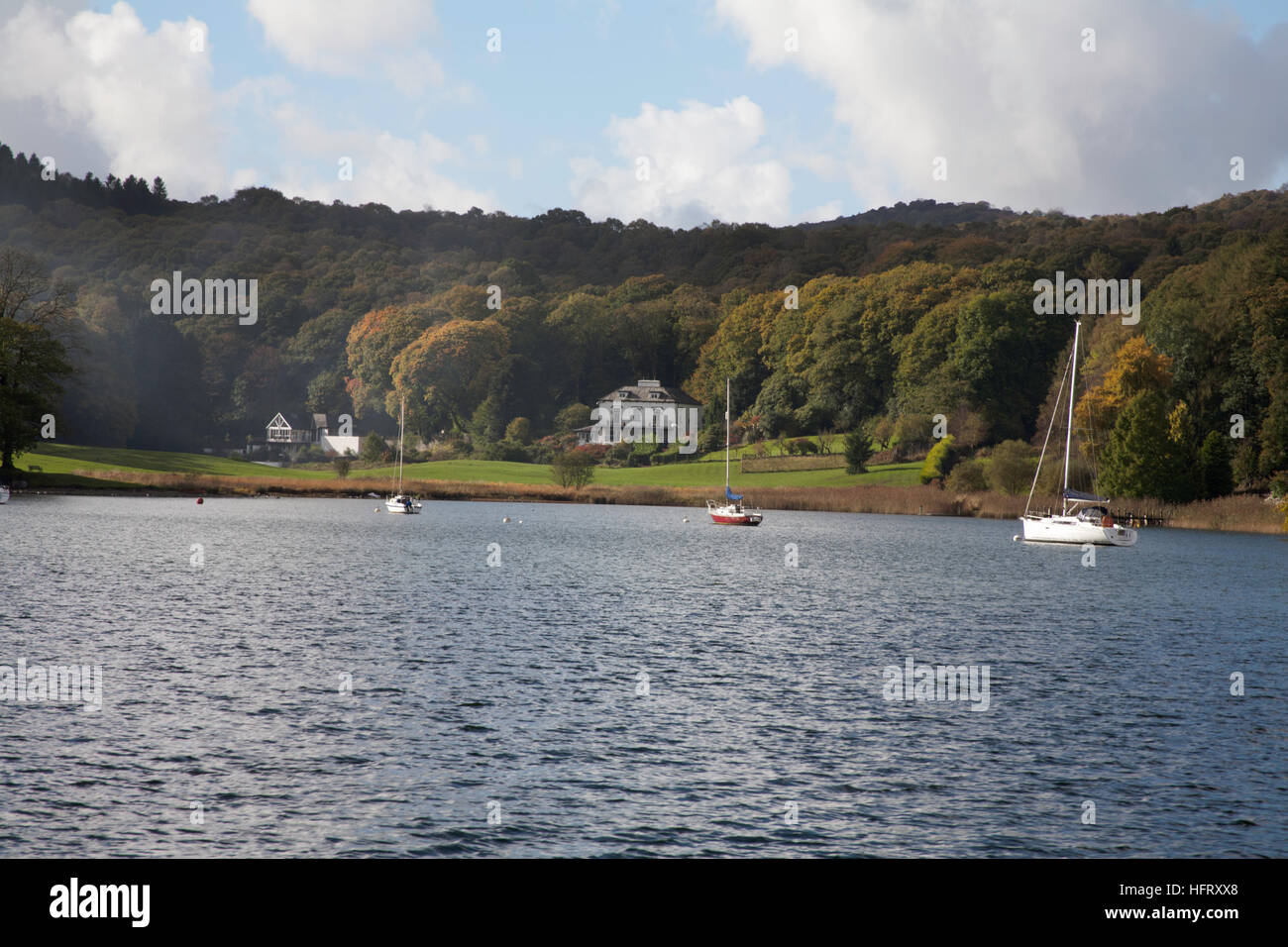 The shoreline of Windermere near Lakeside Windermere Lake District ...