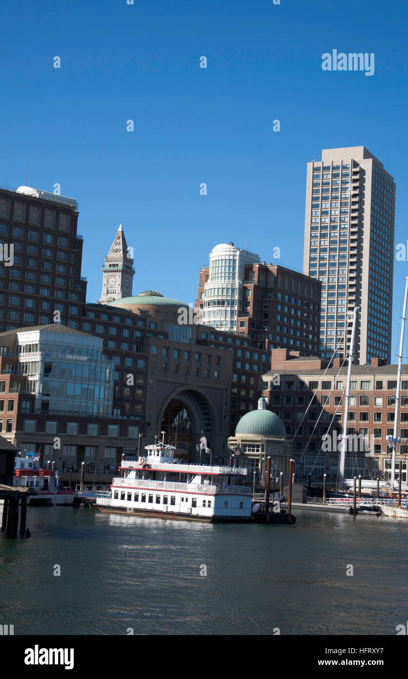 High Rise office buildings and The Custom House The Waterfront Boston ...