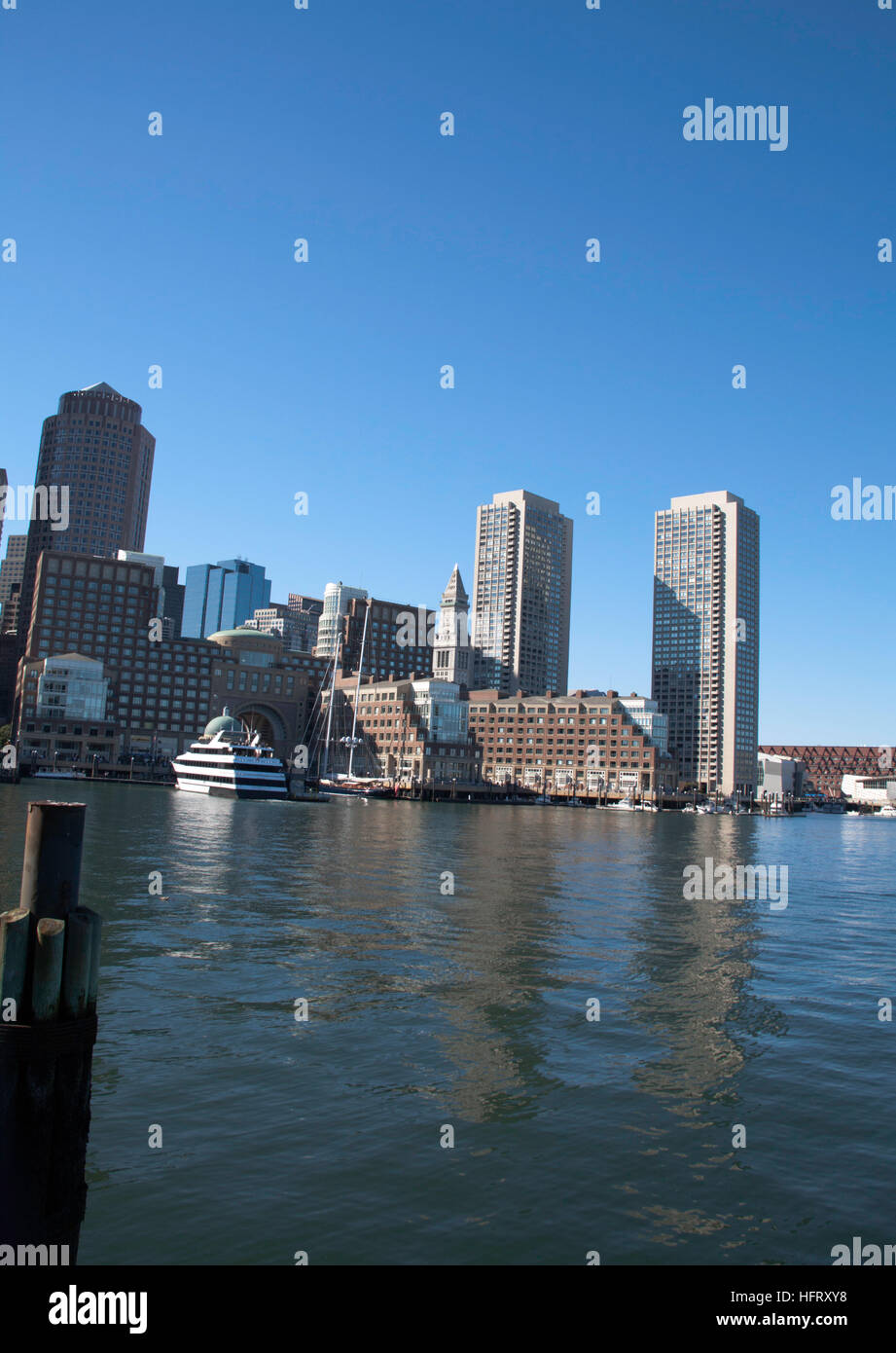 High Rise office buildings and The Custom House The Waterfront Boston ...