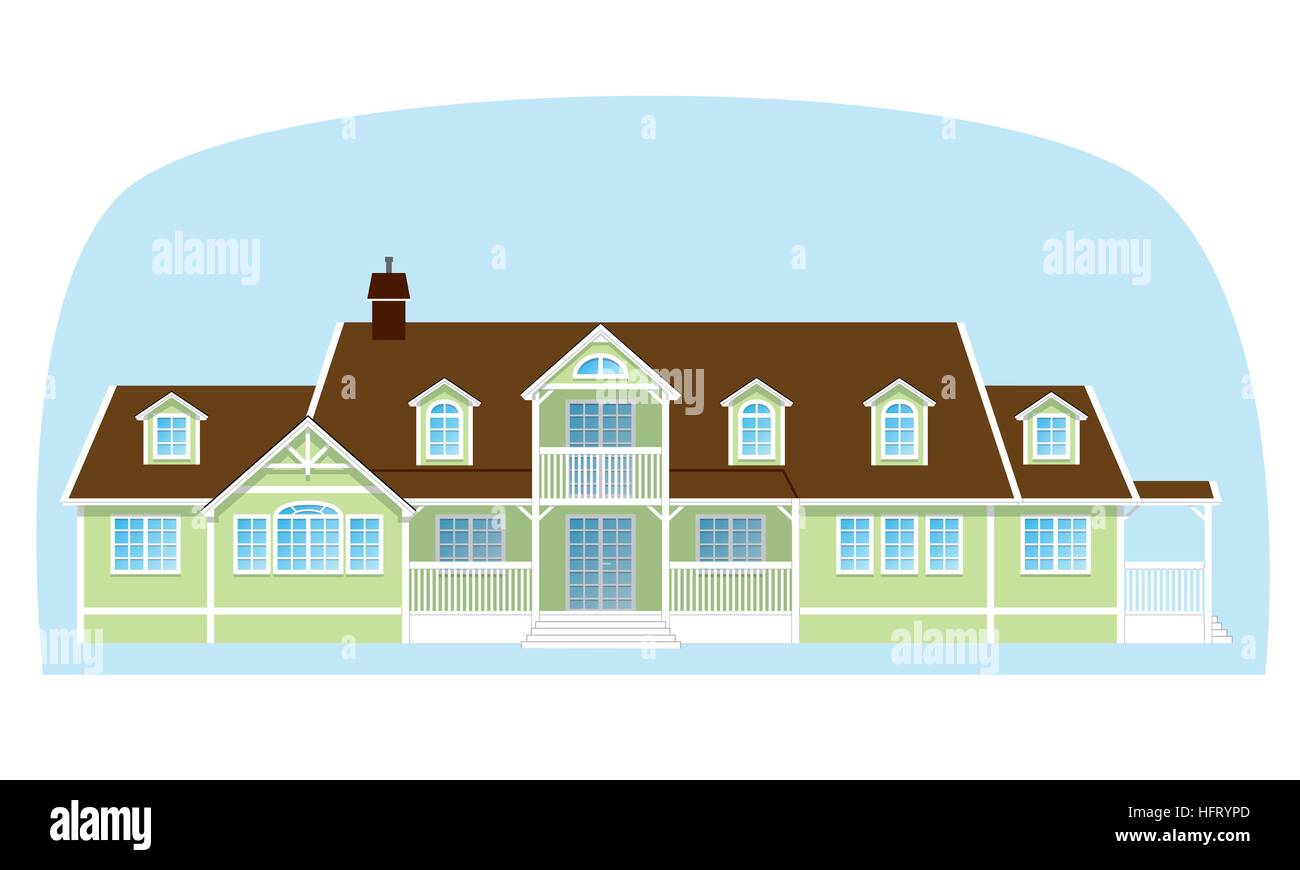 nice country house Stock Vector Image & Art - Alamy