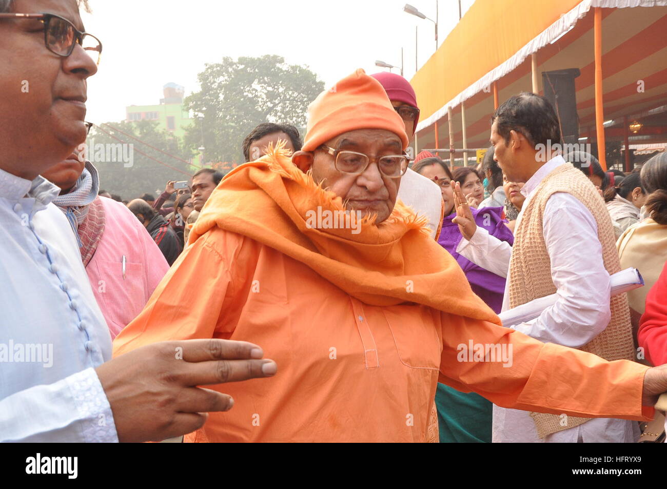 Kolkata, India. 01st Jan, 2017. Ramakrishna Mission President Swami ...