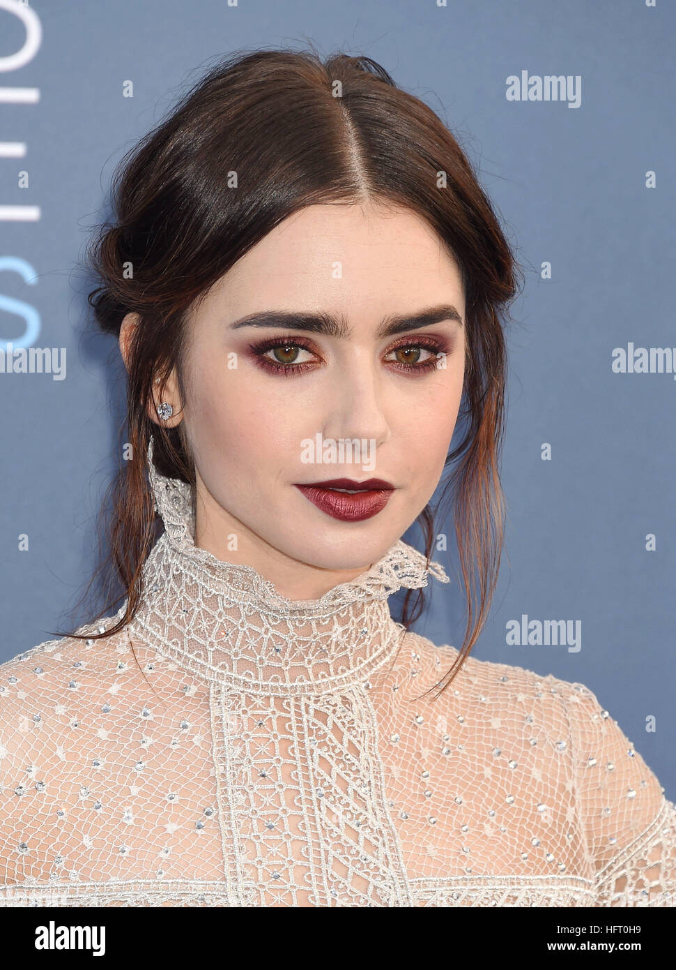 LILY COLLINS US film actress in December 2016. Photo Jeffrey Mayer ...