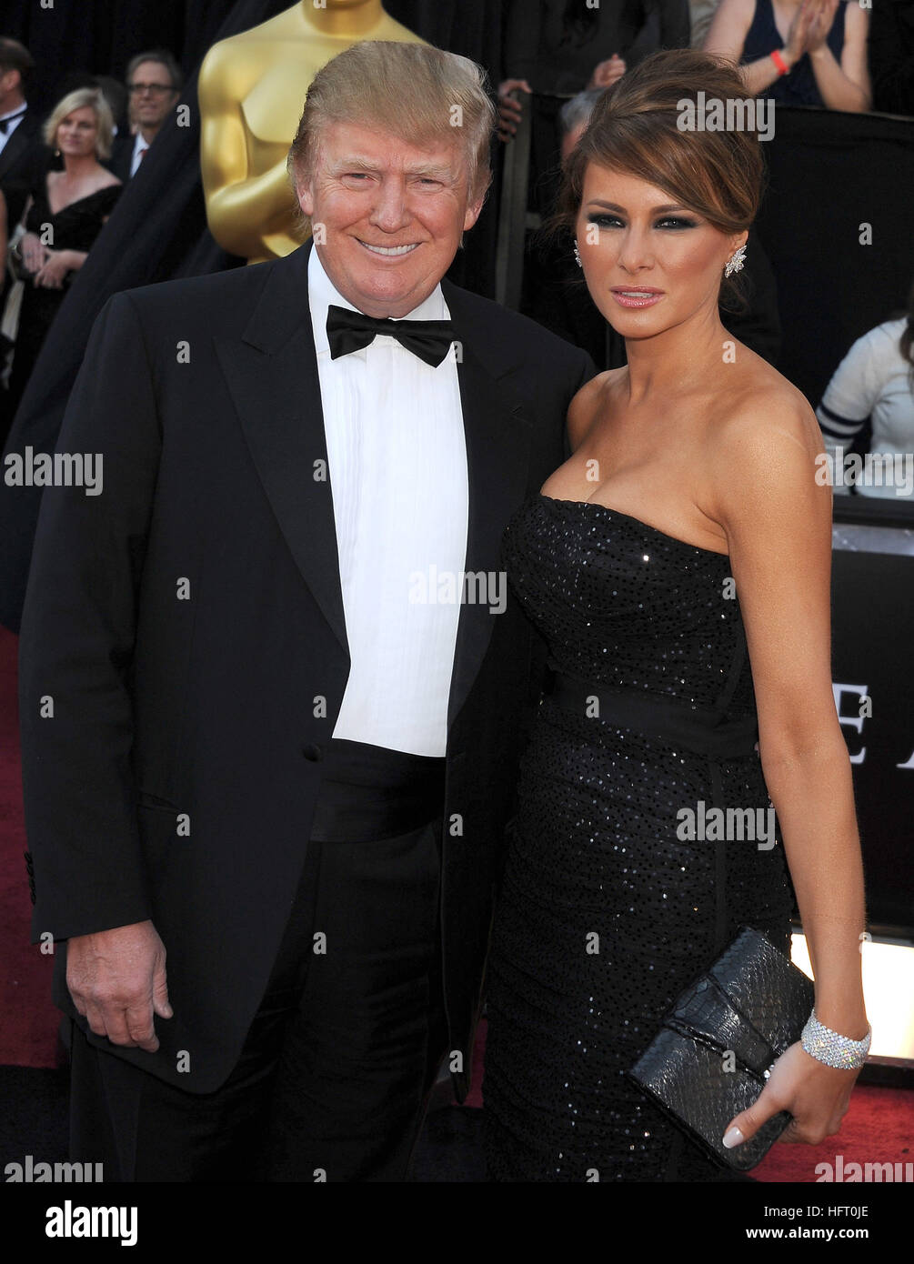 DONALD TRUMP with wife Melania at the 83rd Annual Academy Awards held ...