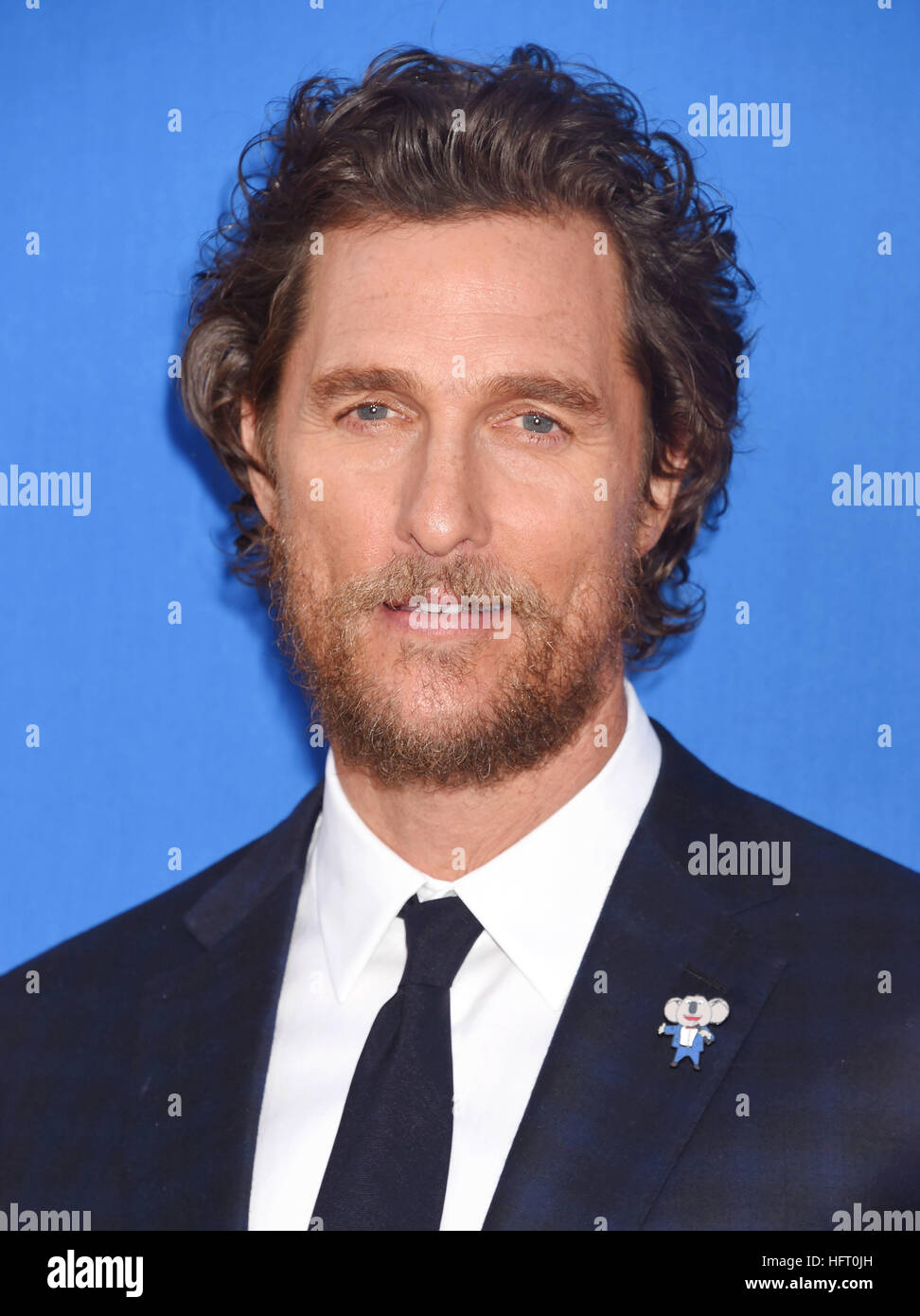 MATTHEW McCONAUGHEY US film actor in December 2016. Photo Jeffrey Mayer ...