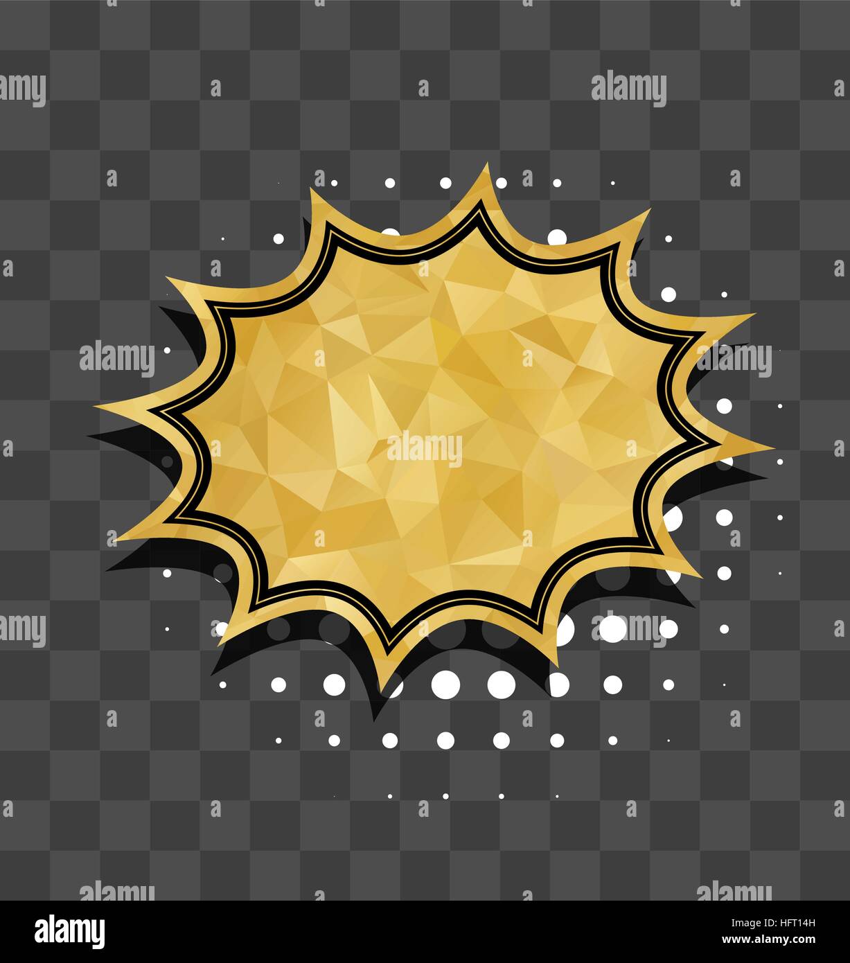 Gold star sparkle comic text bubble Stock Vector Image & Art - Alamy
