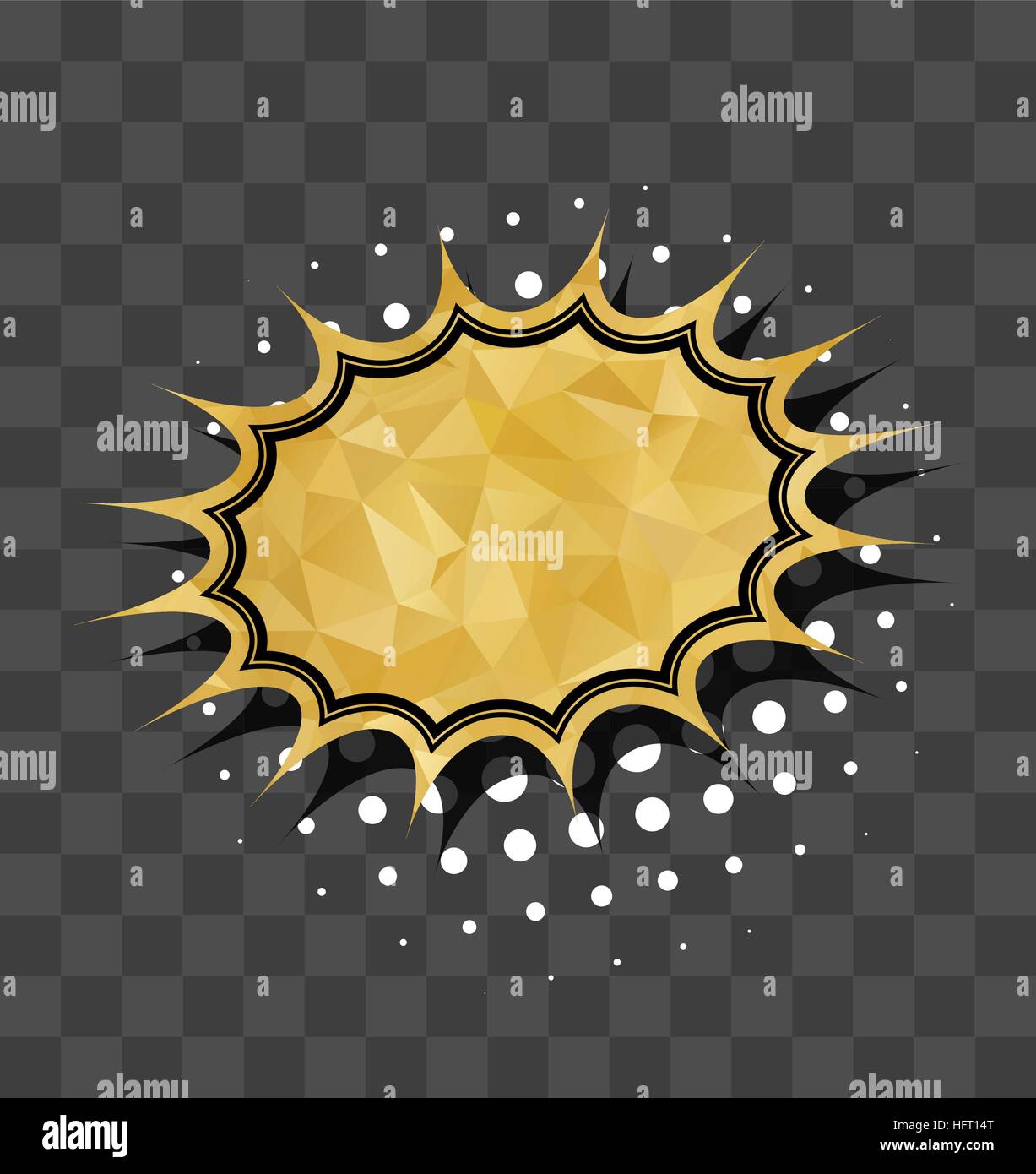 Gold sparkle comic star text bubble Stock Vector Image & Art - Alamy