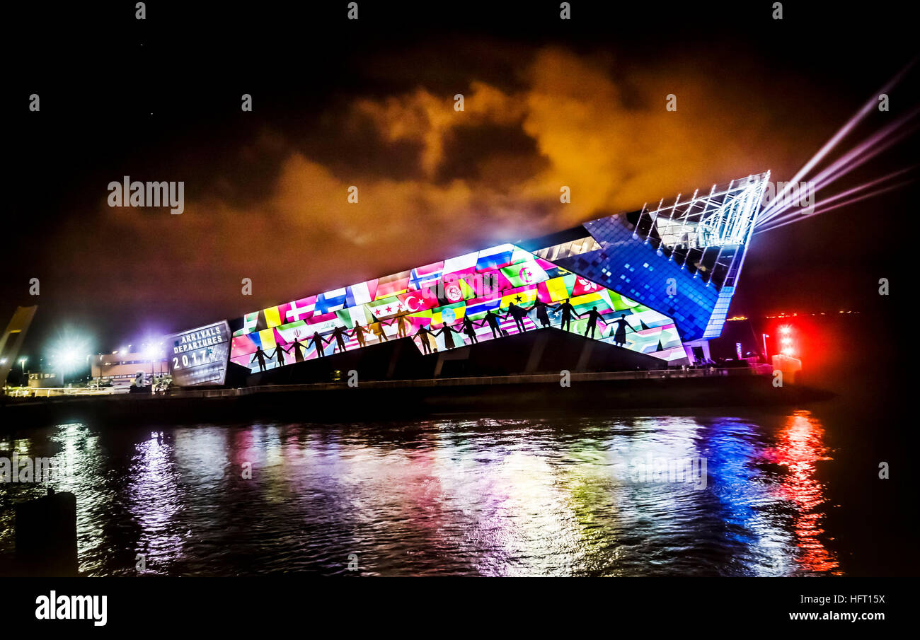 An art installation titled Arrivals and Departures by arts collective ...