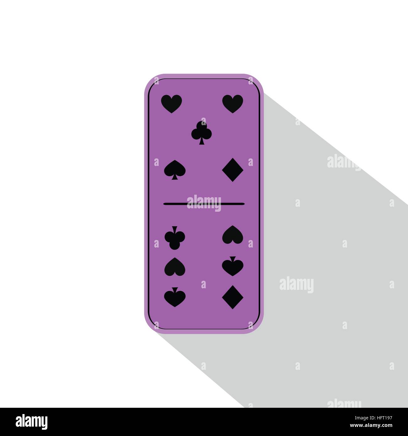 Domino icon on red Stock Vector Images - Alamy