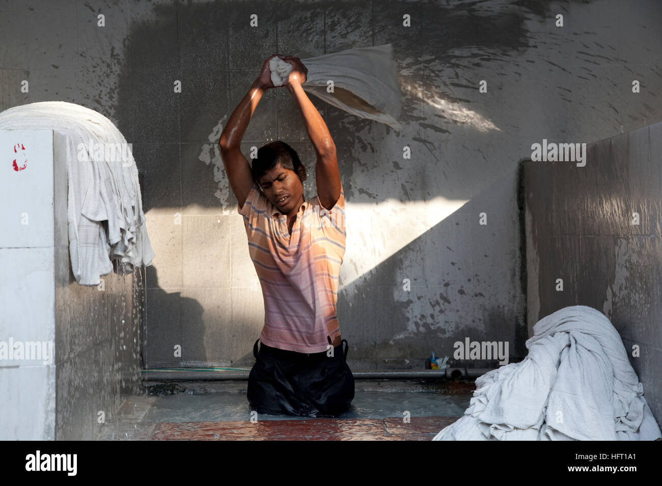 The Devi Prasad Sadan Dhobi Ghat, Hailey Lane, Delhi, India Stock Photo ...