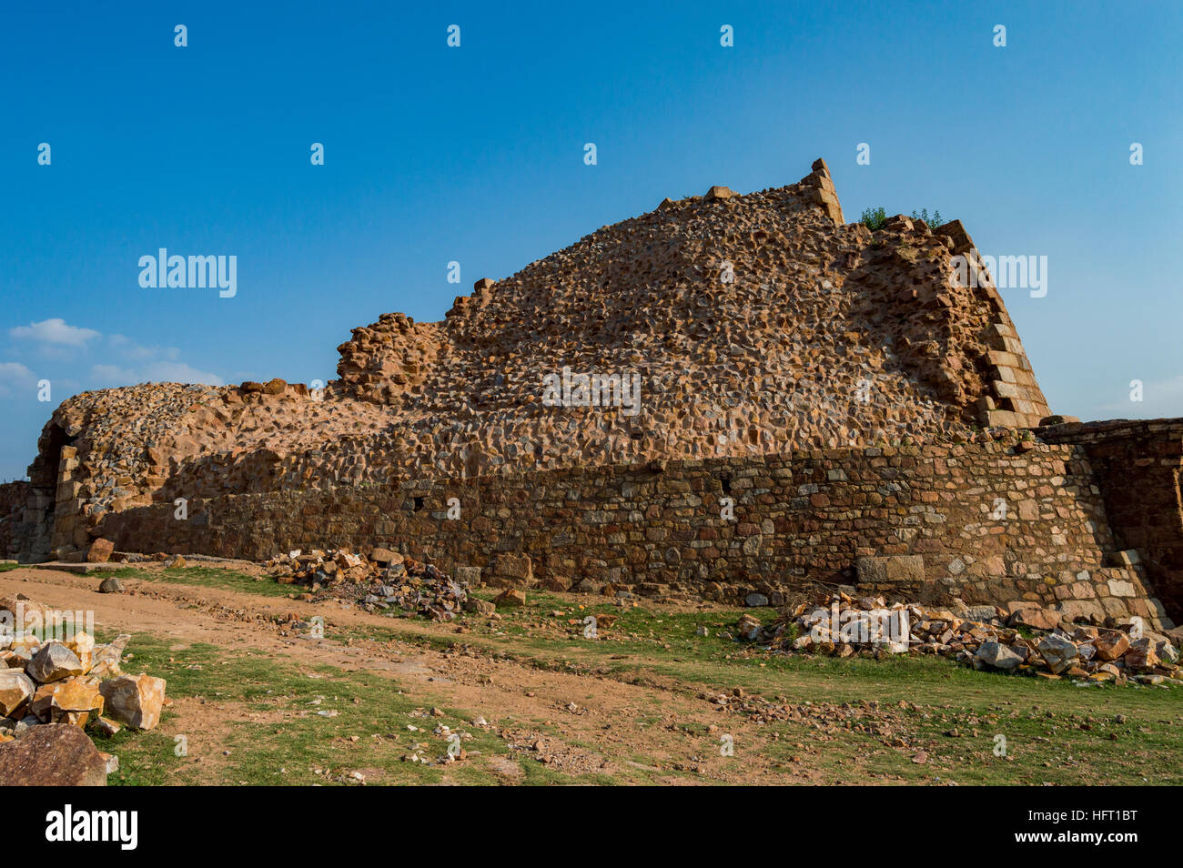 Tughlaqabad Fort is a ruined fort in Delhi, stretching over 6 km, built ...
