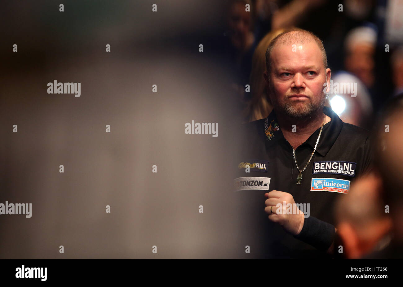 Raymond van Barneveld during the walking on during day fourteen of the ...