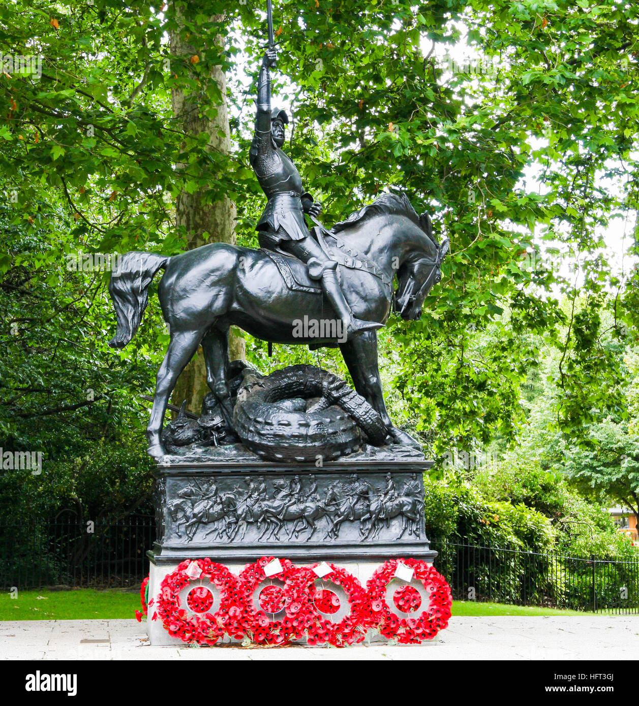 Cavalry of the Empire Memorial, Hyde Park, London, England. Memorial to ...