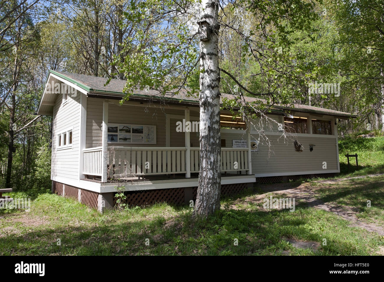 Siikalahti Nature Information Hut, Finland Stock Photo - Alamy