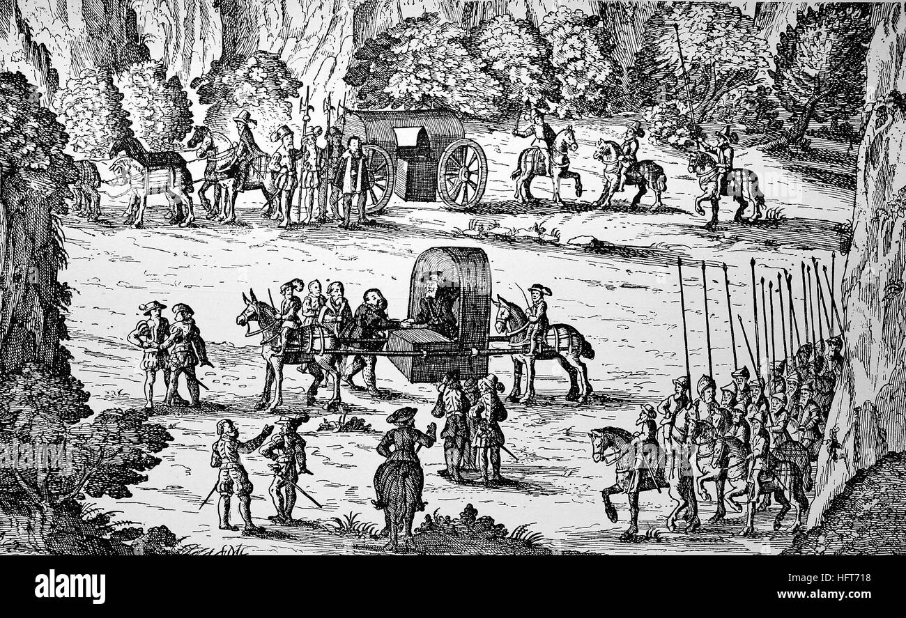 Farewell to the captured Elector Johann Friedrich of Emperor Charles V ...