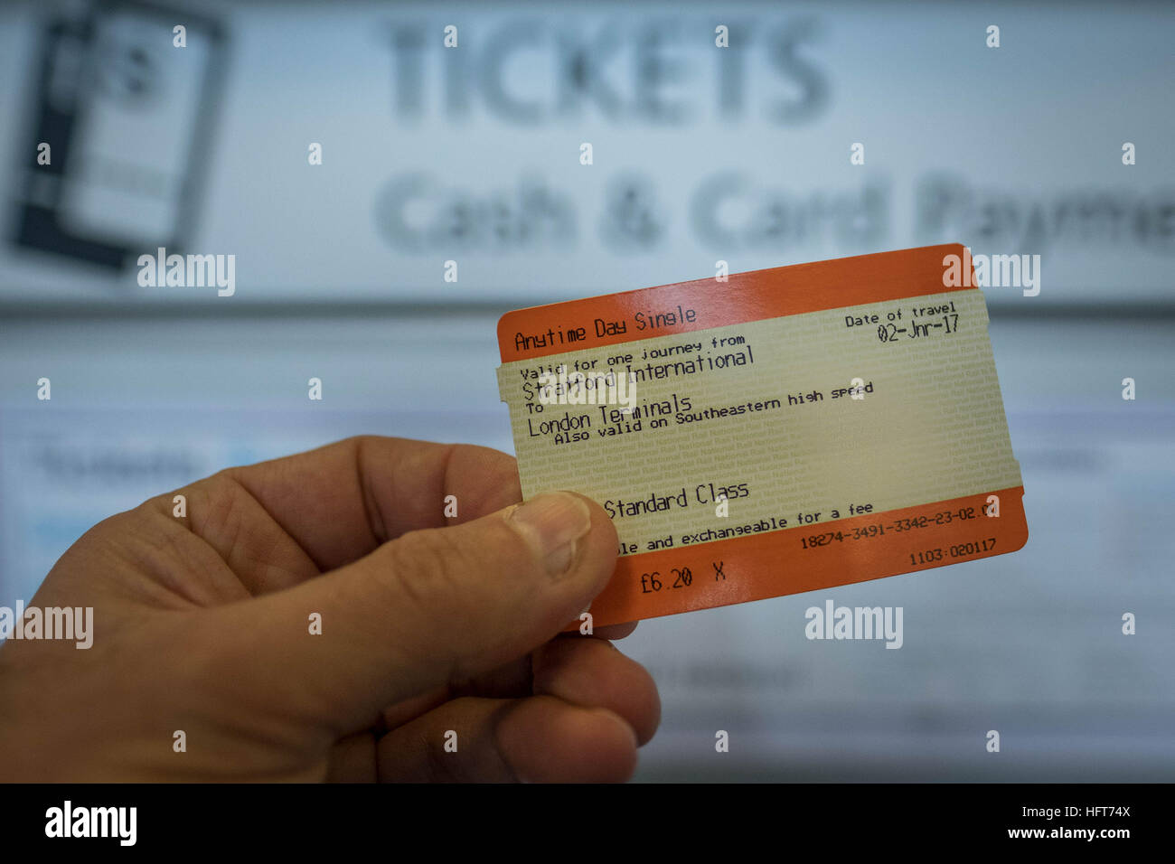 Rail ticket stratford railway station hi-res stock photography and ...