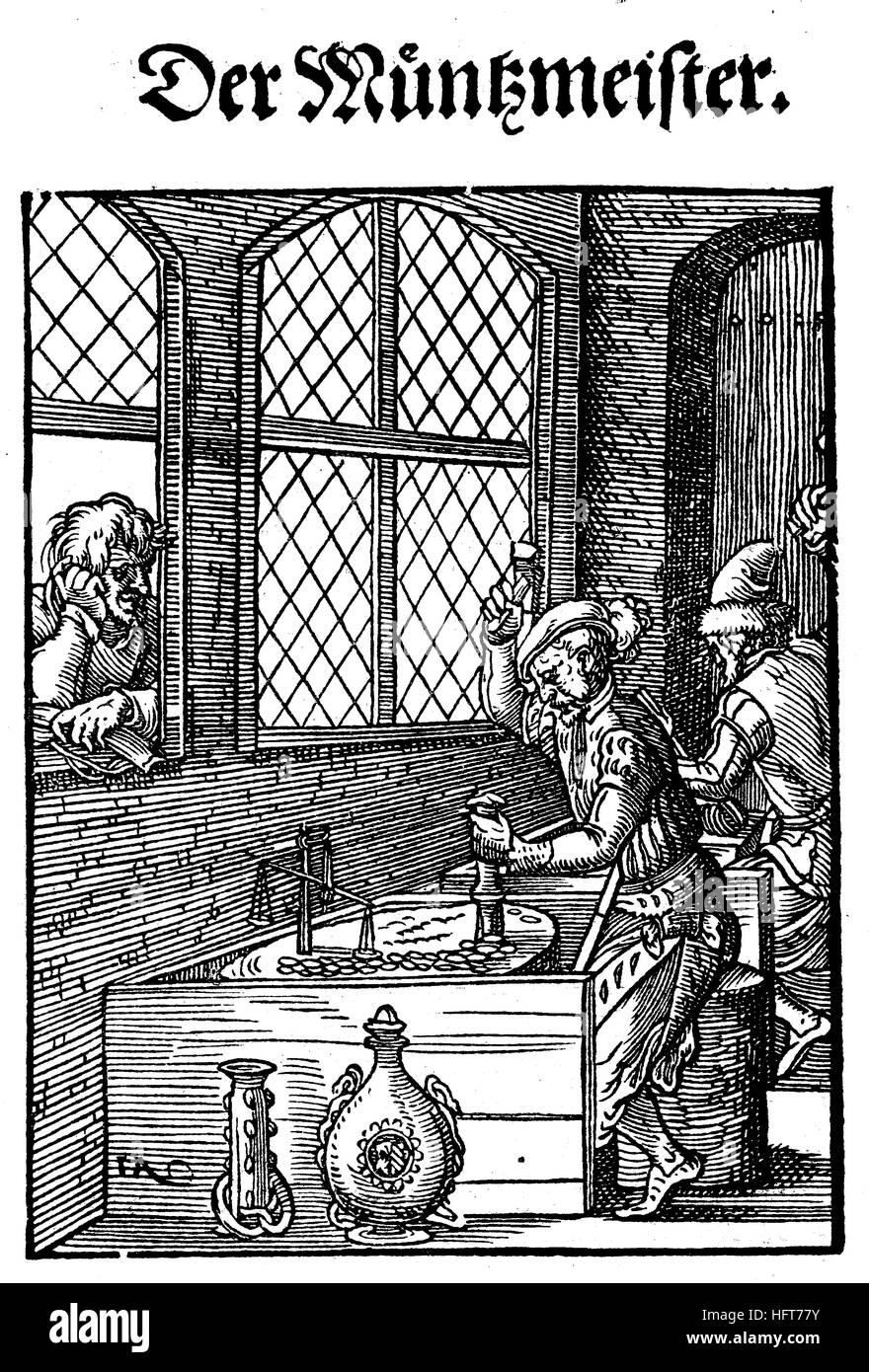 Medieval coin minting Black and White Stock Photos & Images - Alamy