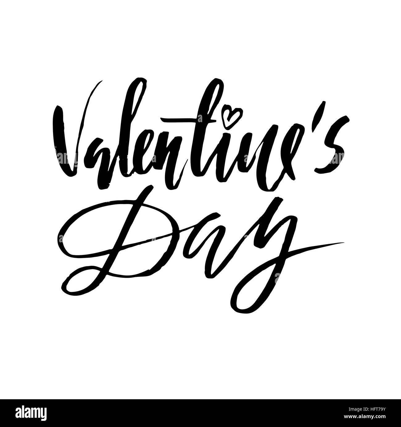 Valentines day font art Black and White Stock Photos & Images - Alamy