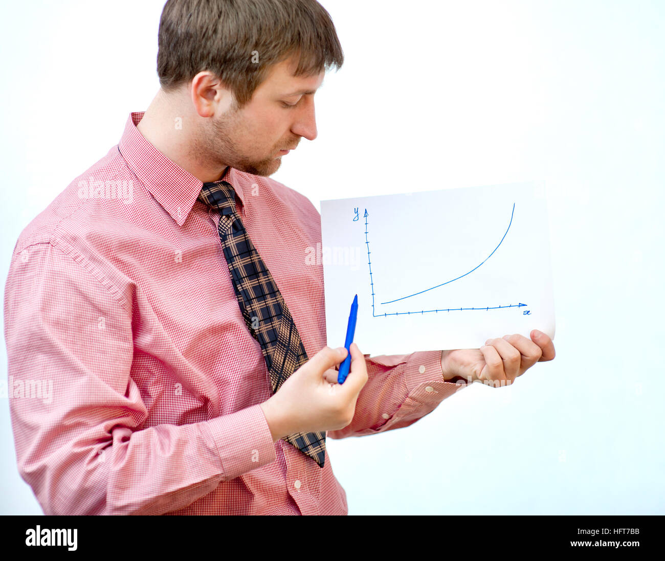 male writing something on transparent paper with Stock Photo - Alamy