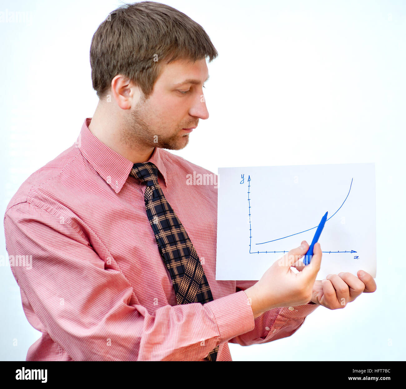 male writing something on transparent paper with Stock Photo - Alamy