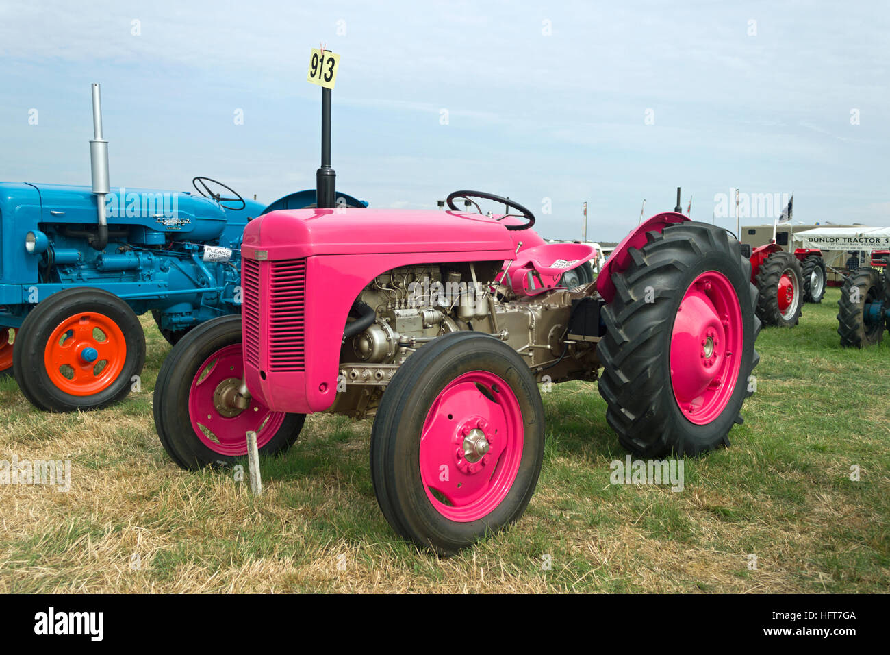 Pink tractor hi-res stock photography and images - Alamy