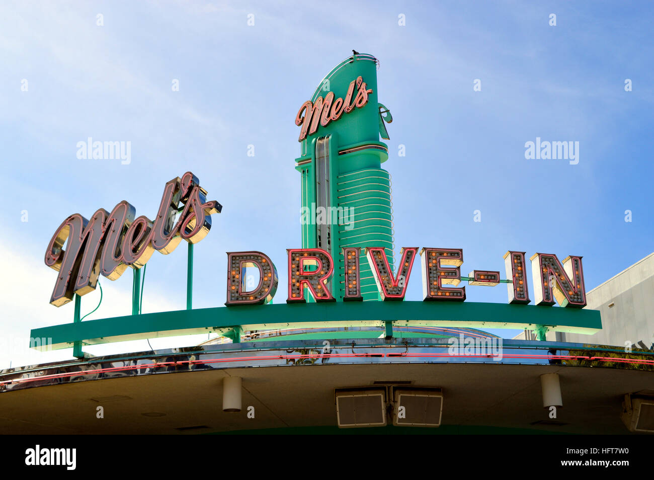 Classic drive in sign hi-res stock photography and images - Alamy