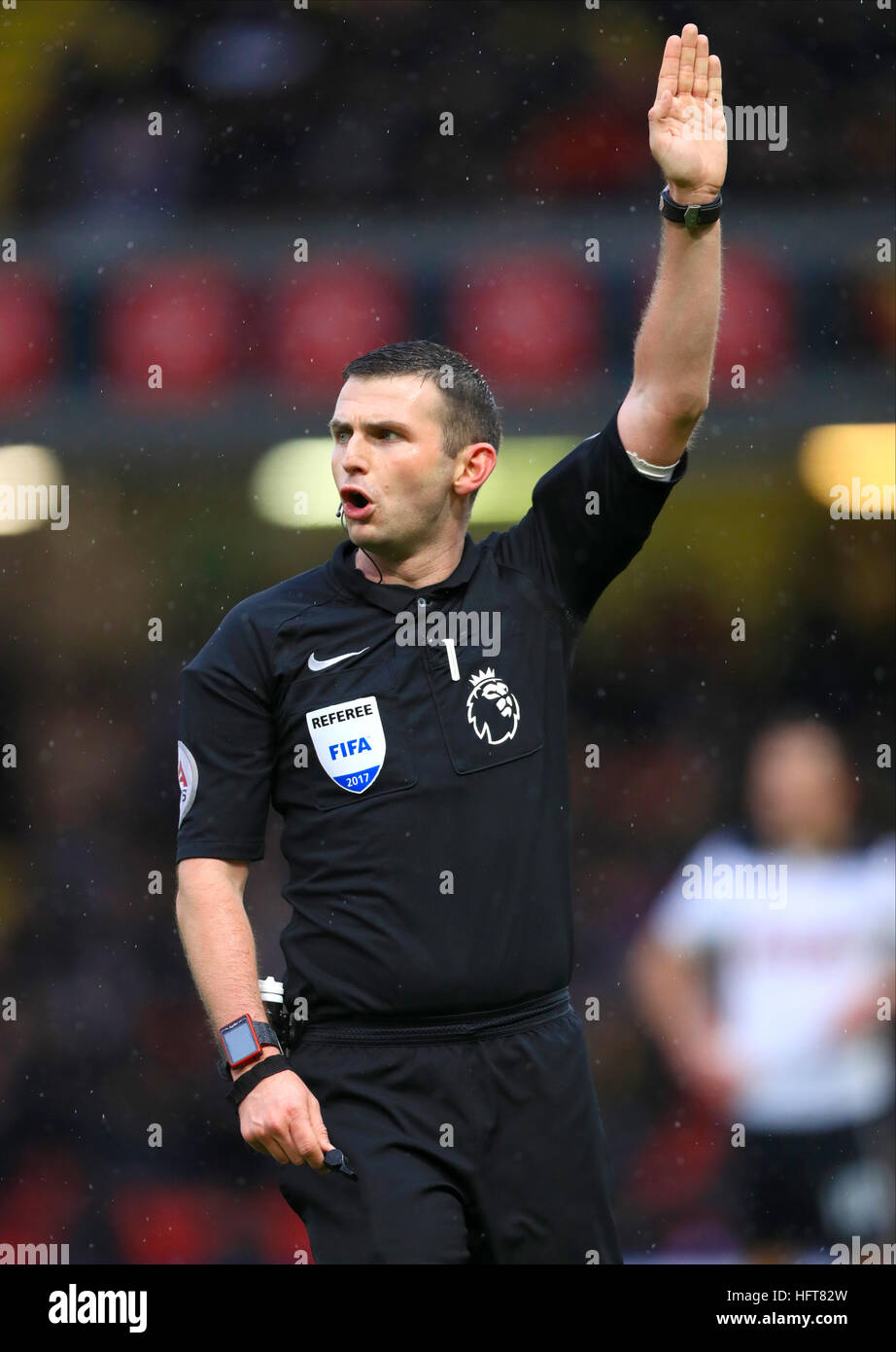 Referee Michael Oliver Stock Photo - Alamy