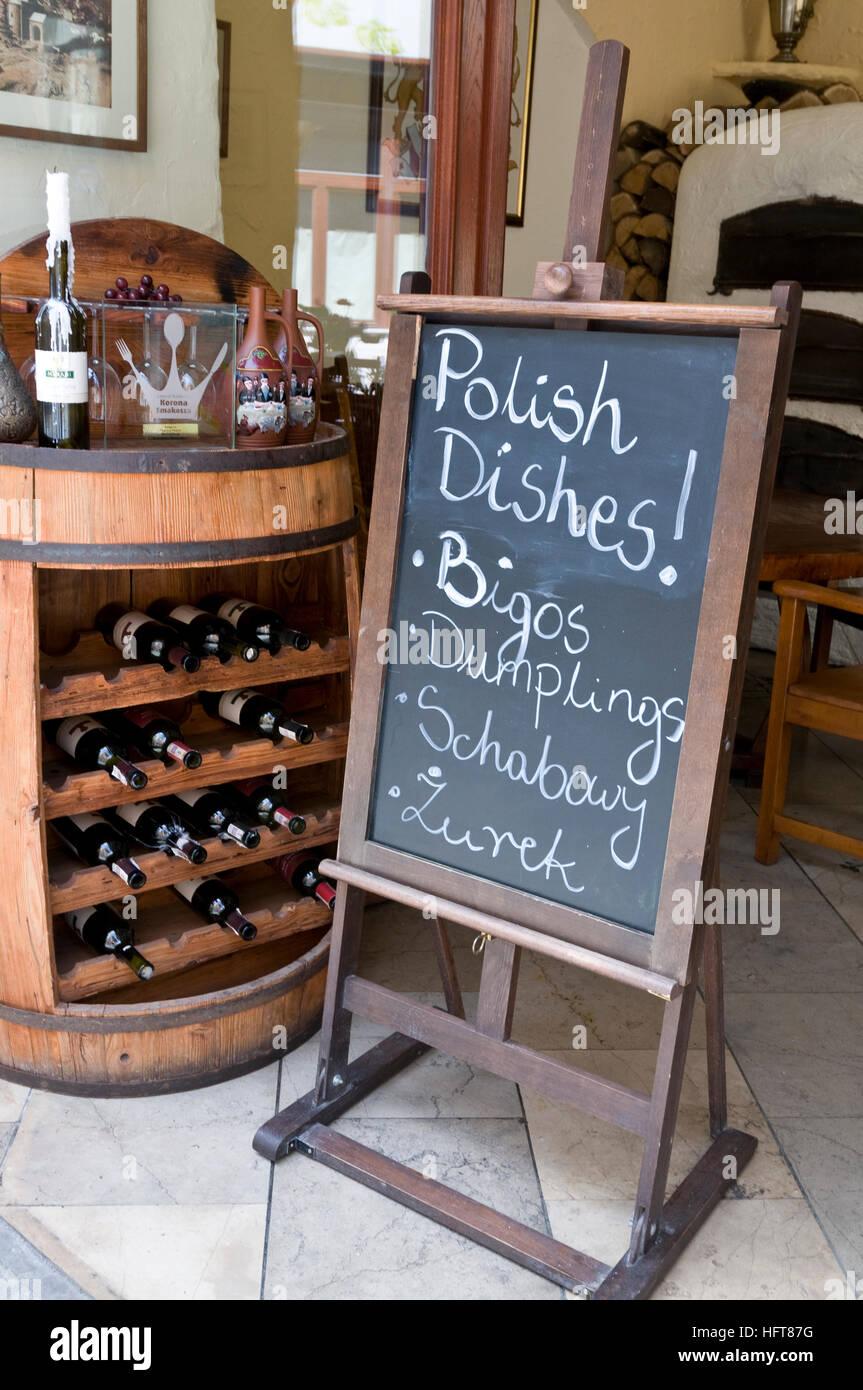 An old Polish traditional styled restaurant offering Polish dishes on ...