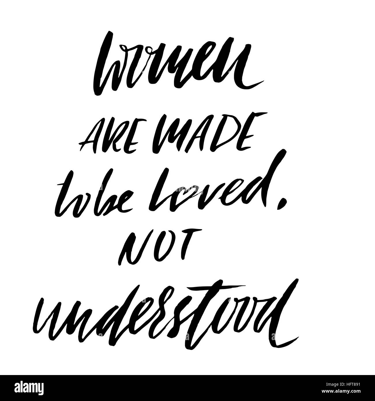 Hand Lettered Inspirational Quote Hand Brushed Ink Lettering Modern