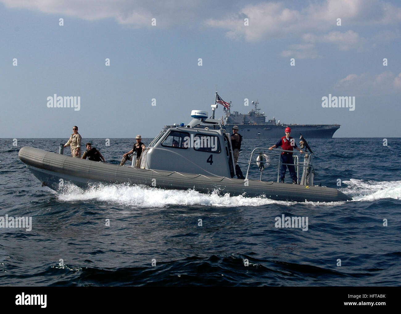 11 meter rigid hull inflatable boat rhib conducts visit hi-res stock ...