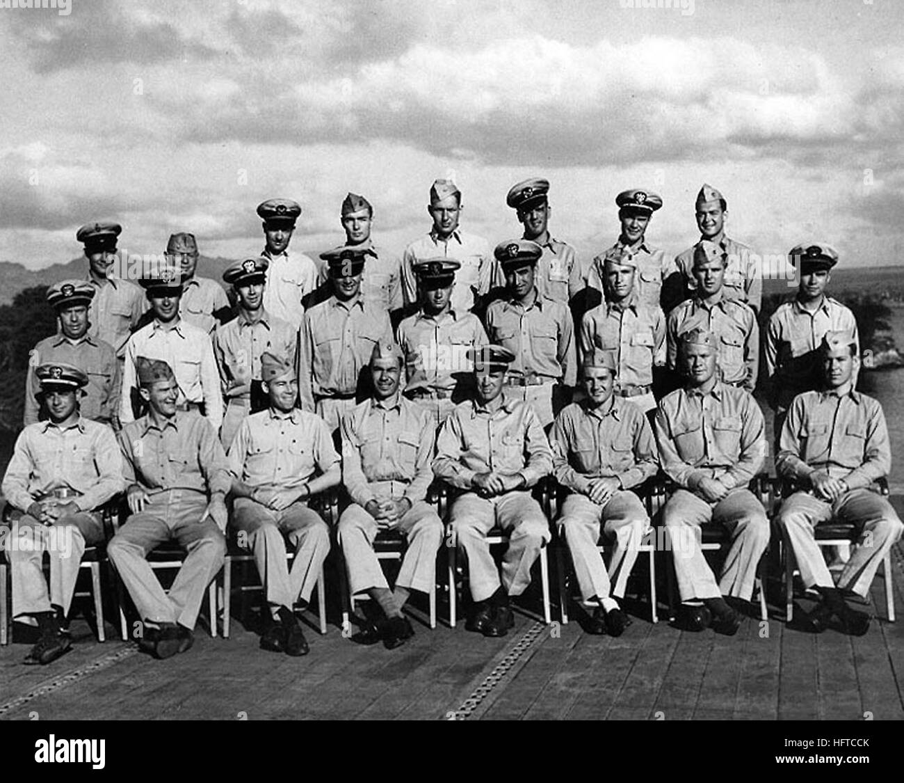 Military personnel including officers Black and White Stock Photos ...