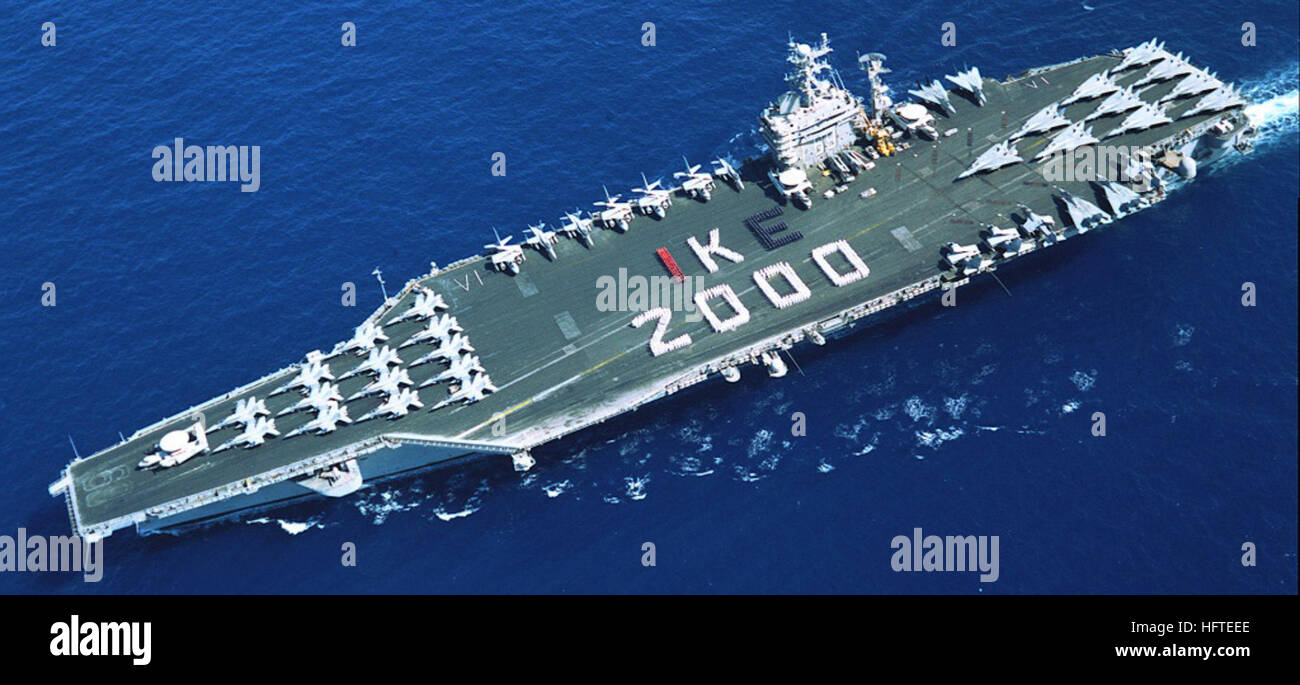 USS Eisenhower CVN-69 cropped Stock Photo - Alamy