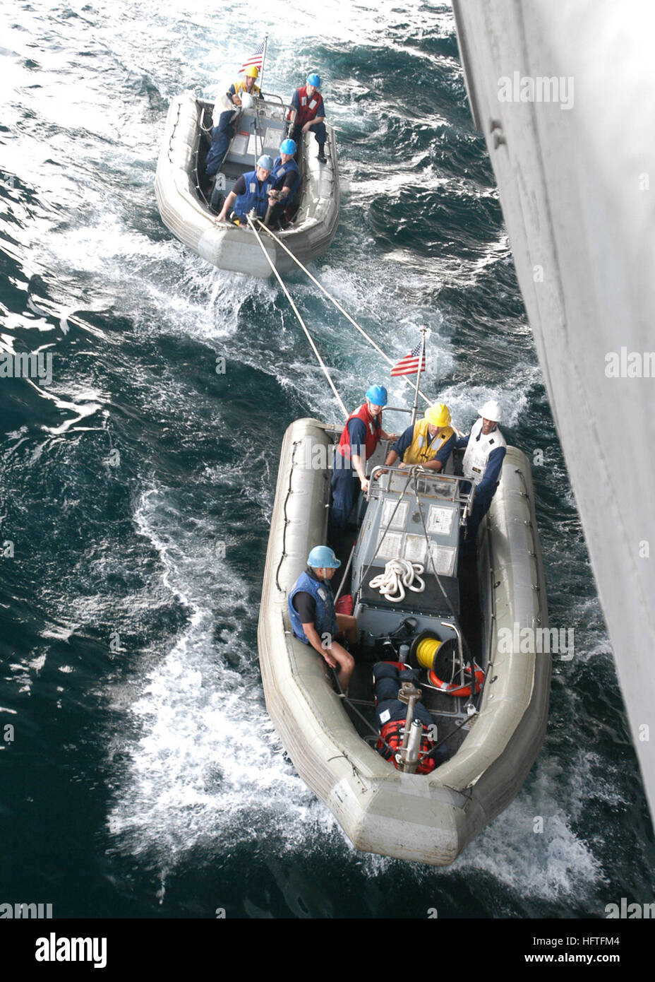 070215-N-3962E-004 Arabian Sea (Feb. 15, 2007) – Members of the surface ...