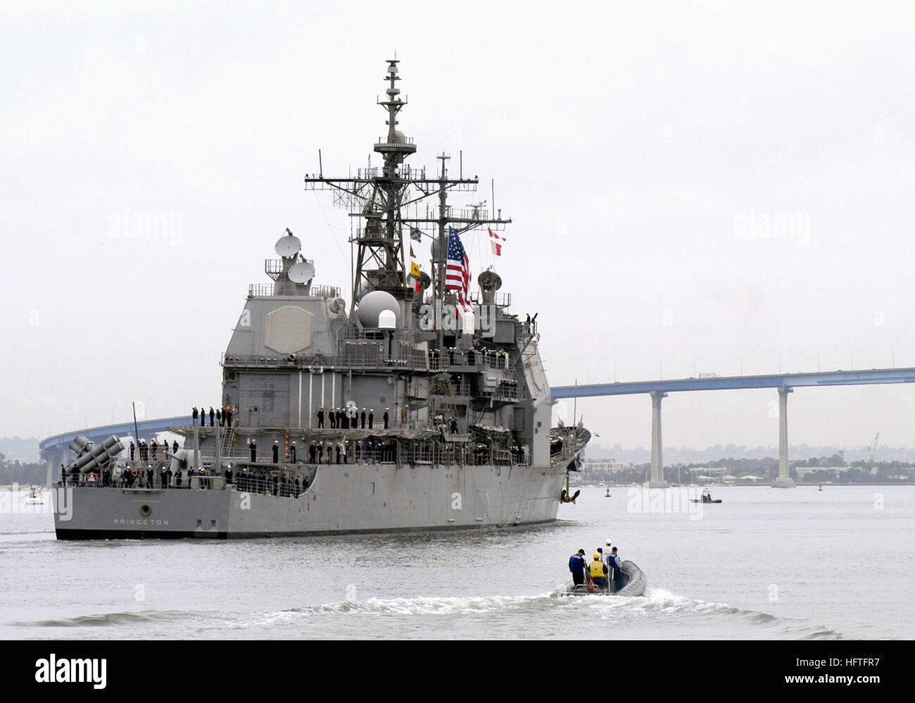 Quarter Starboard Stern View Of The Us Navy Usn Ticonderoga Class