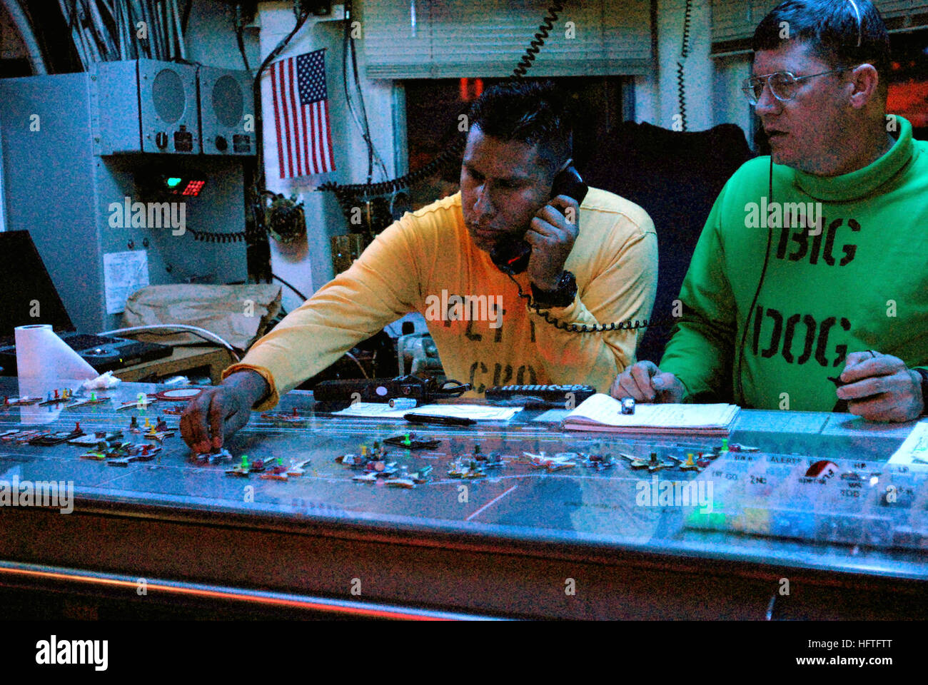 Flight deck control personnel hi-res stock photography and images - Alamy