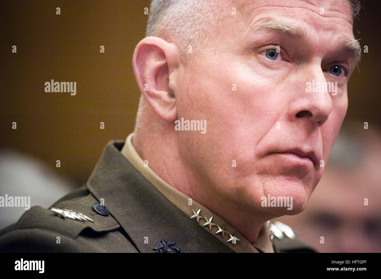 Commandant of the marine corps gen james t conway hi-res stock ...
