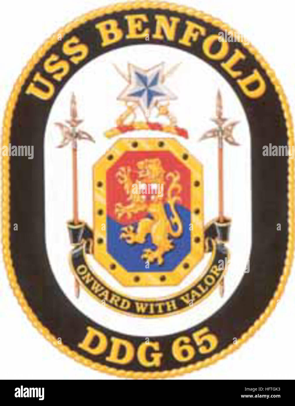 USS Benfold crest Stock Photo - Alamy
