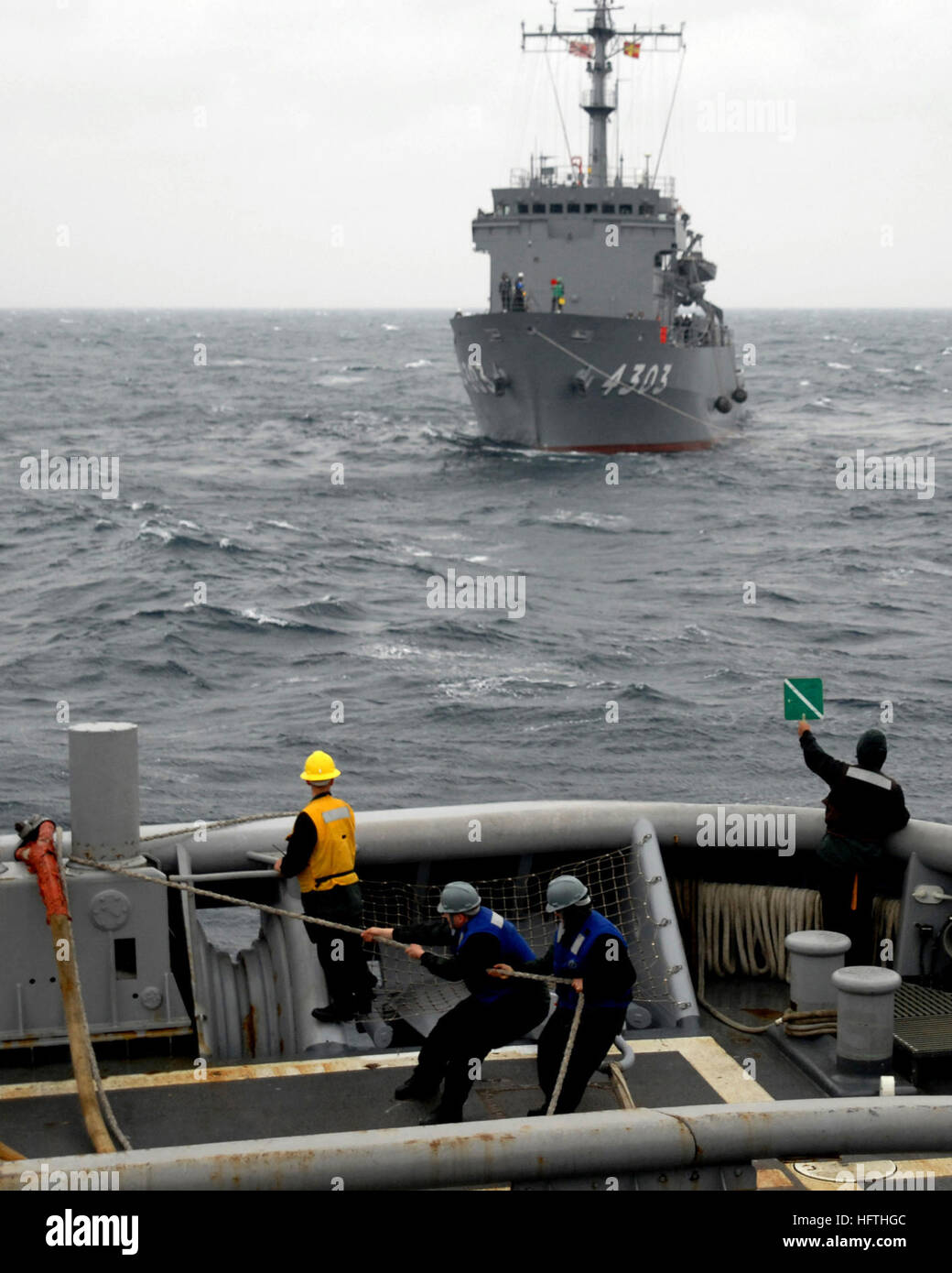 070315-N-6936D-012 SEA OF JAPAN (March 15, 2007) Ð Sailors aboard ...