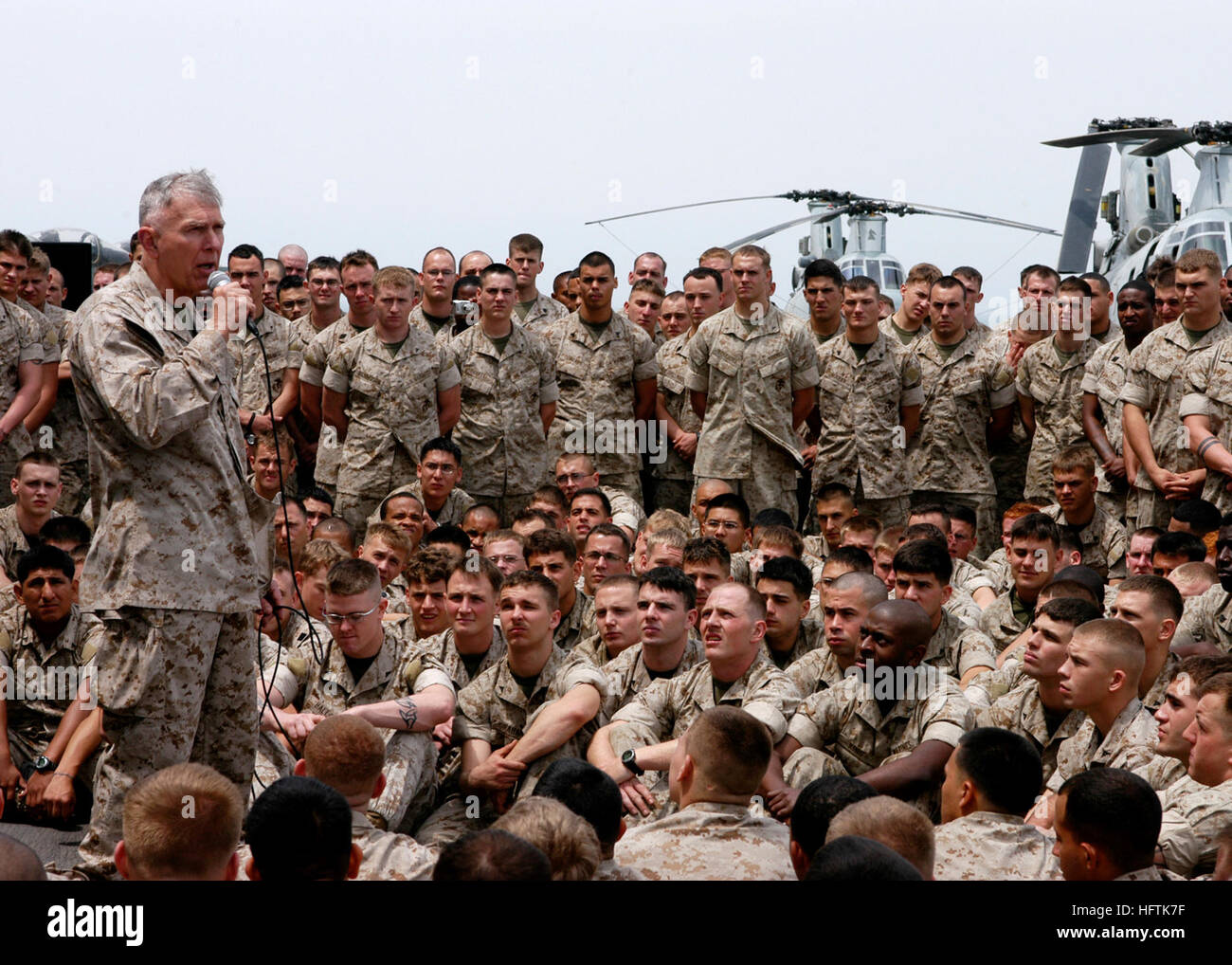 Commandant of the marine corps gen james t conway hi-res stock ...