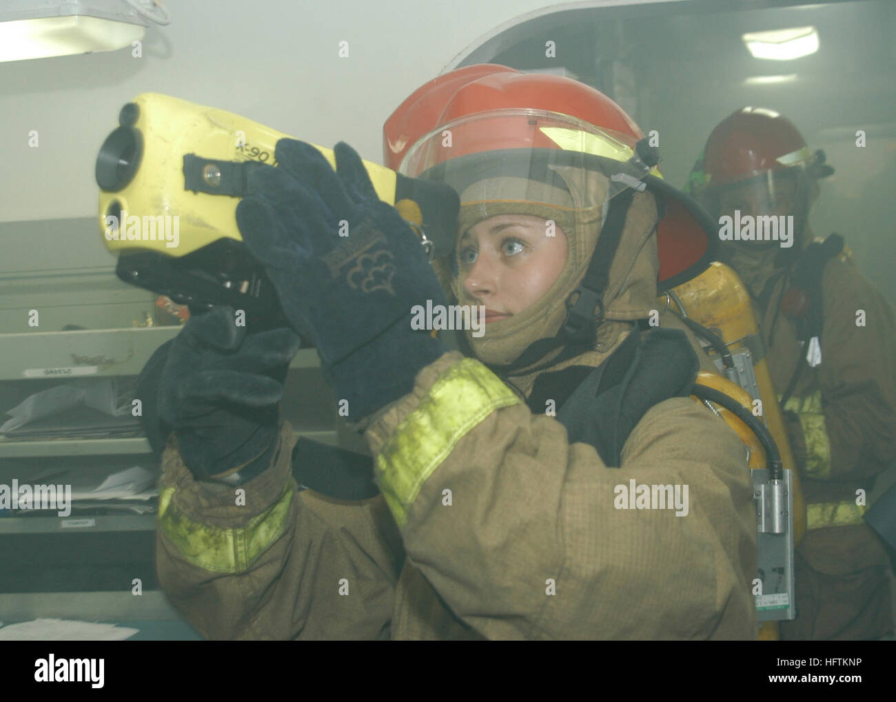 Navy firefighters thermal imager hi-res stock photography and images ...