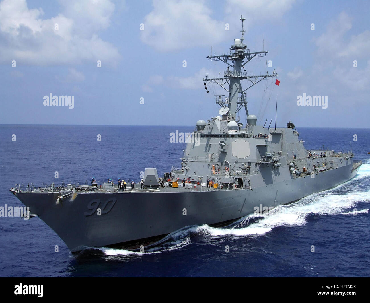 Guided missile destroyer USS Chafee (DDG 90) operates in the Pacific ...