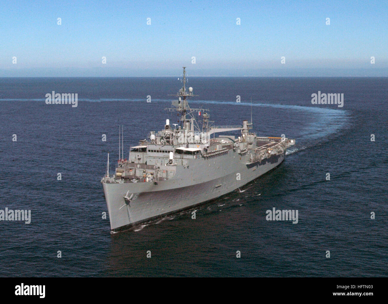 040211-N-8629M-094 San Diego, Calif. (Feb. 11, 2004) – The Austin-class ...