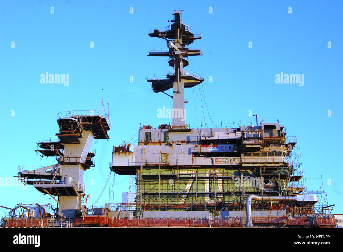 Superstructure of uss carl vinson hi-res stock photography and images ...