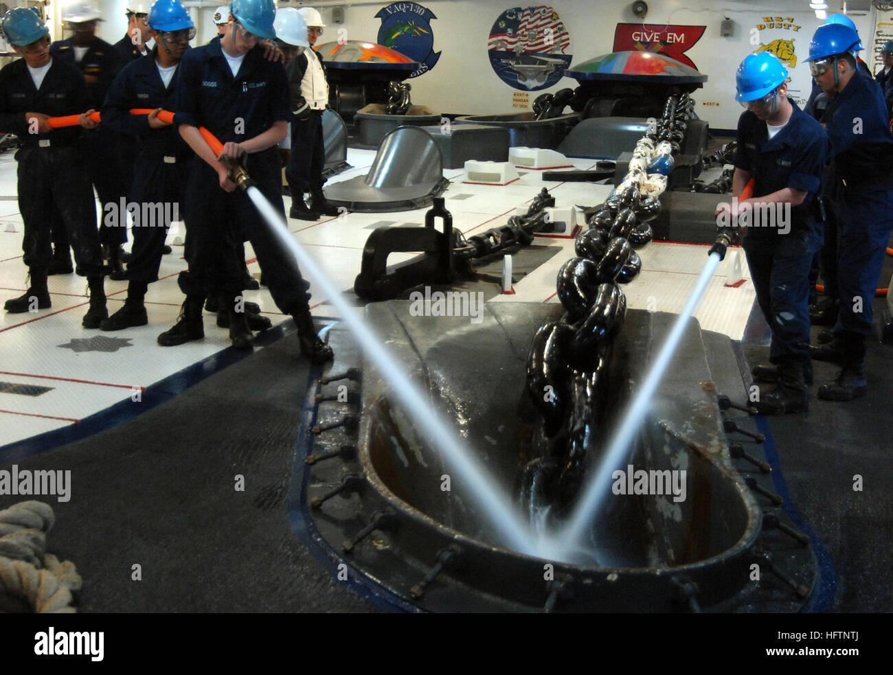 070514-N-8923M-118 ATLANTIC OCEAN (May 14, 2007) - Sailors from Deck ...